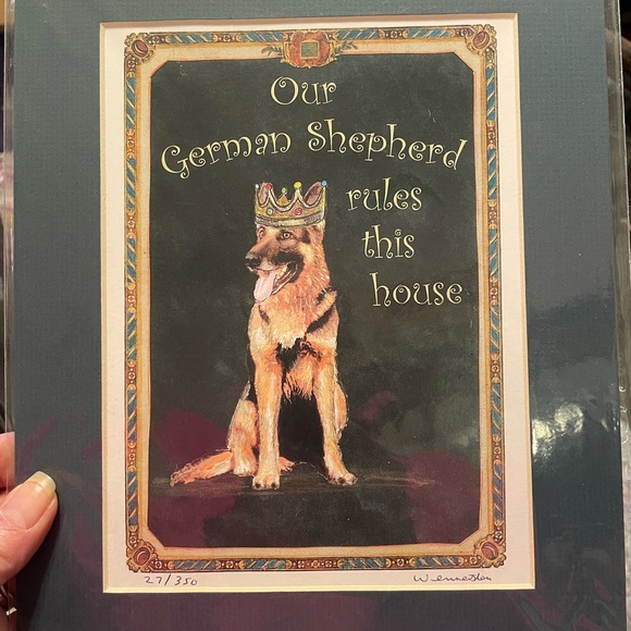 Wall Decor | German Shepherd Drawing | Poshmark